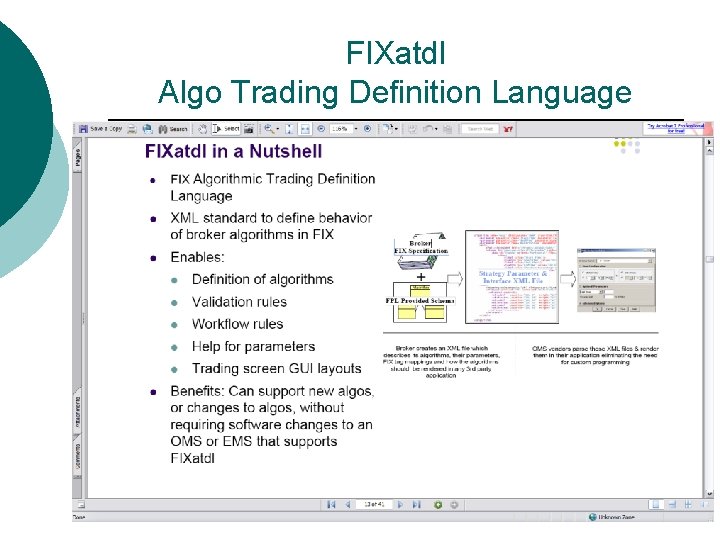 FIXatdl and the 2010 Flash Crash Robert Golan