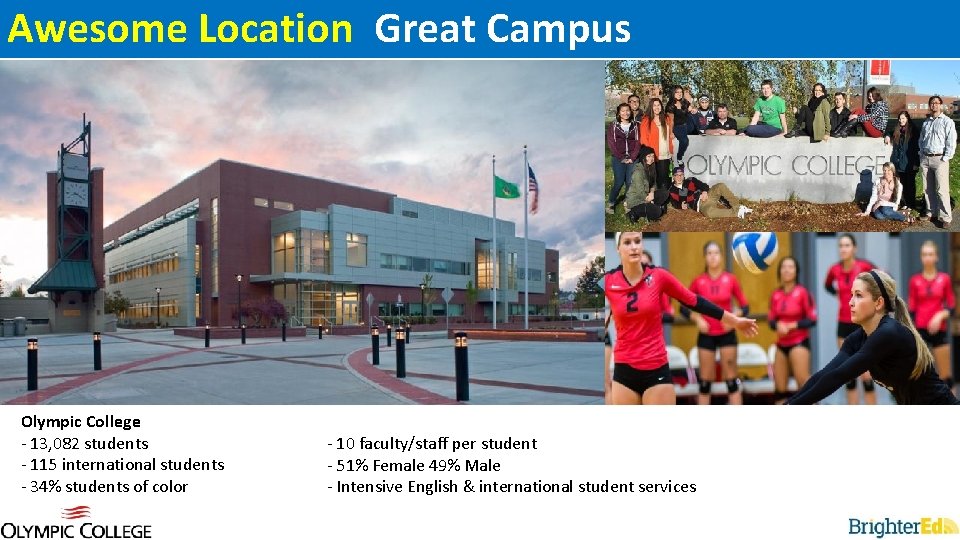 2016 2017 Brighter Ed introduction Olympic College University