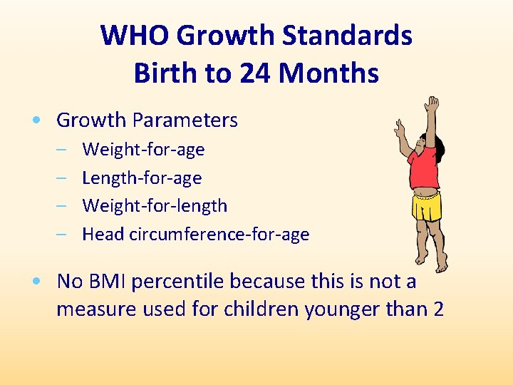Using the World Health Organization WHO Growth Charts