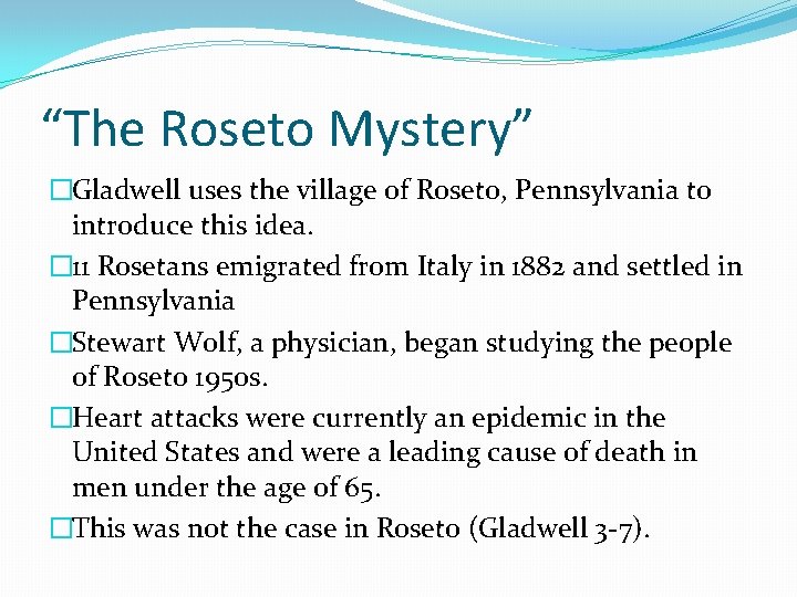 Outliers The Story of Success Bell Ringer Mastery