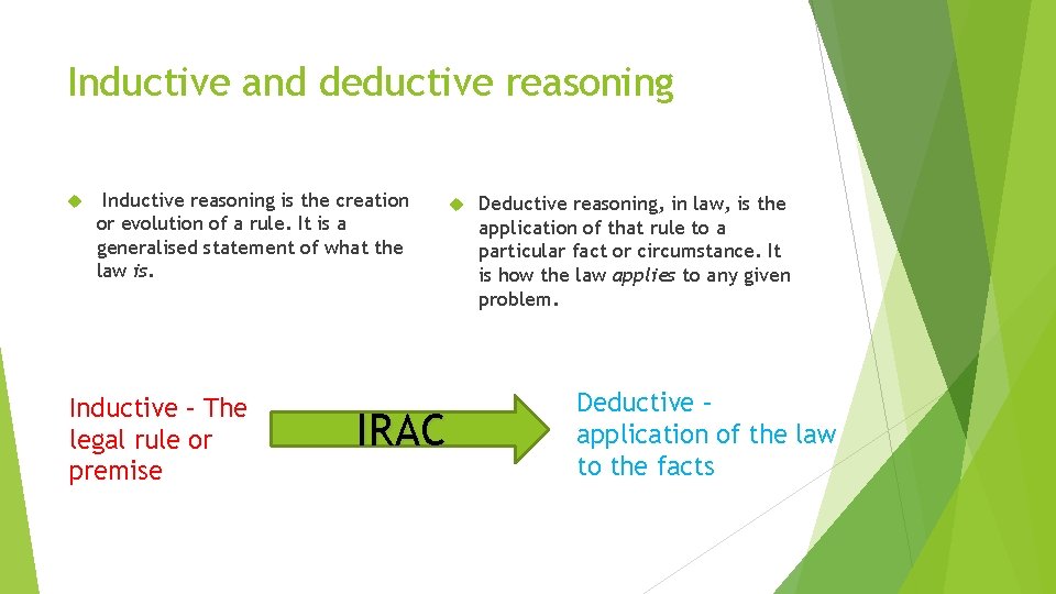 Legal Problem Solving Kim Bailey Thinking like a