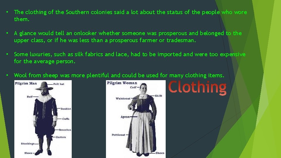 Southern colonies By Kieran Derick Dylan and Mitchell