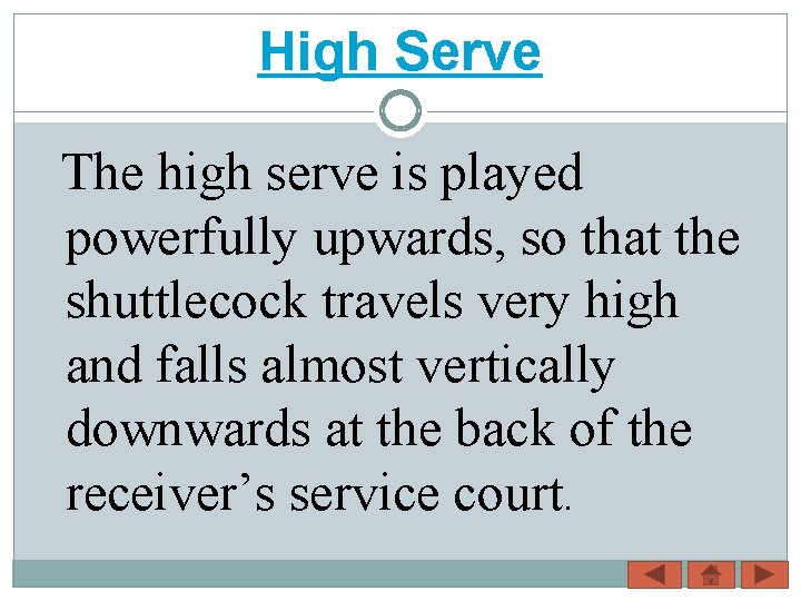 Power Point Presentation on Badminton Serves GROUP MEMBERS