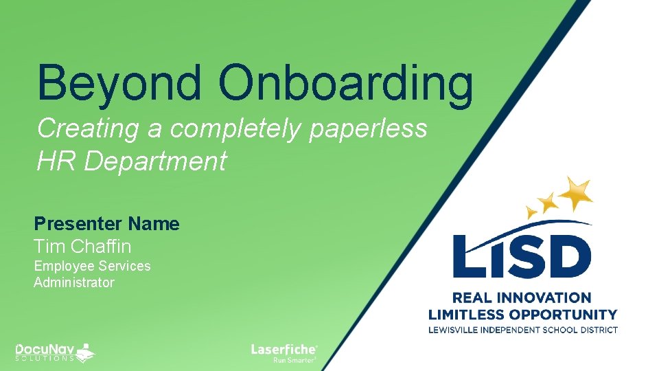 Beyond Onboarding Creating a completely paperless HR Department