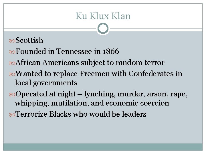 History Through Literature UNIT 2 CHAPTER 5 GRANT