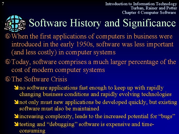 1 Introduction to Information Technology Turban Rainer and