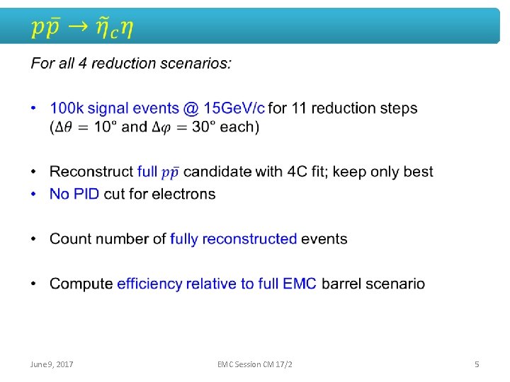 Risk Assessment for Barrel EMC Performance Studies EMC