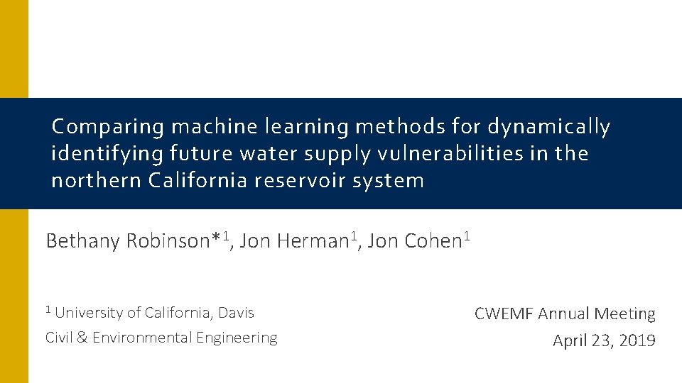Comparing machine learning methods for dynamically identifying future