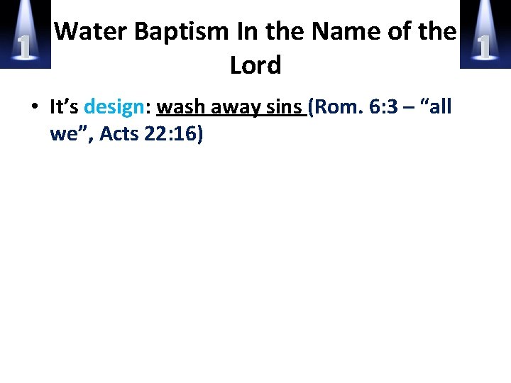 What Is The One Baptism In The Epistles