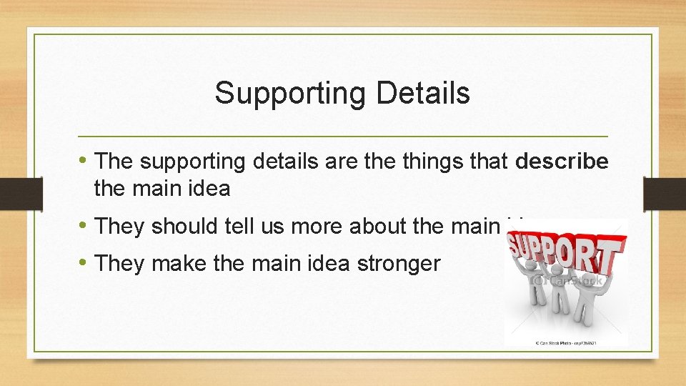 Main Idea and Supporting Details Biography of Jane