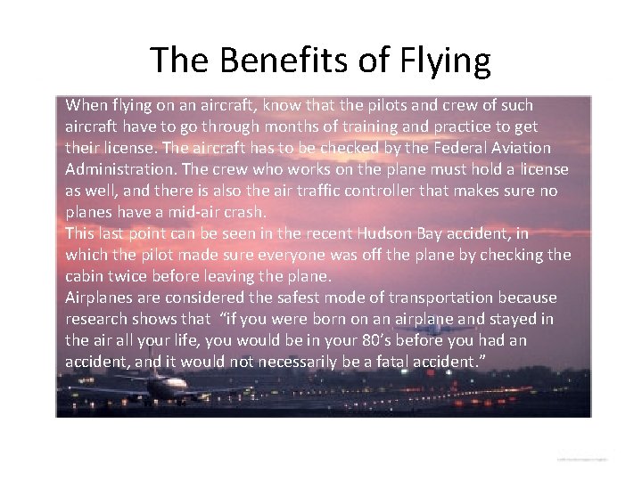 How Planes Fly The basic principles of how