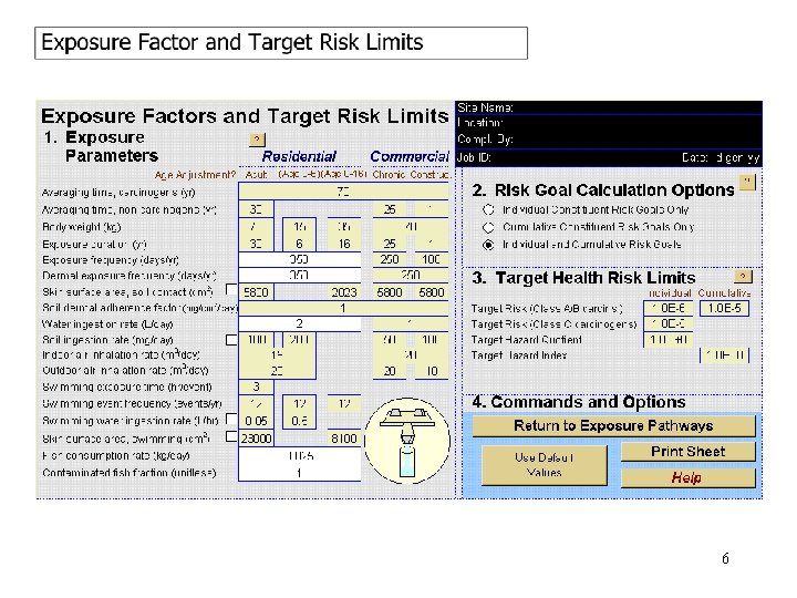RBCA Tool Kit Exercise 1 Groundwater protection Tier
