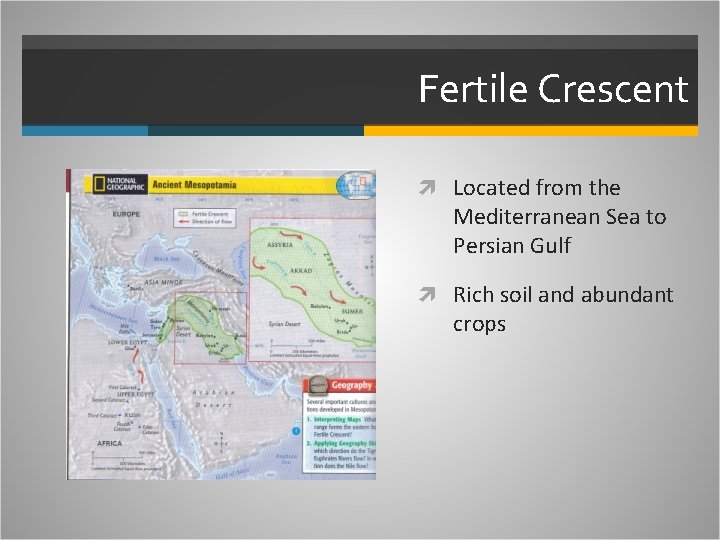 Origins of Civilization Begins in Mesopotamia Unit 2