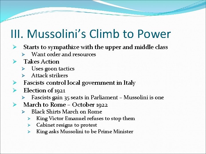 Benito Mussolini I Background Son of a blacksmith