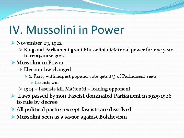 Benito Mussolini I Background Son of a blacksmith