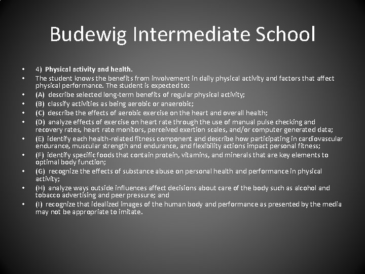 Teacher Work Sample Alief Middle School Budewig Intermediate