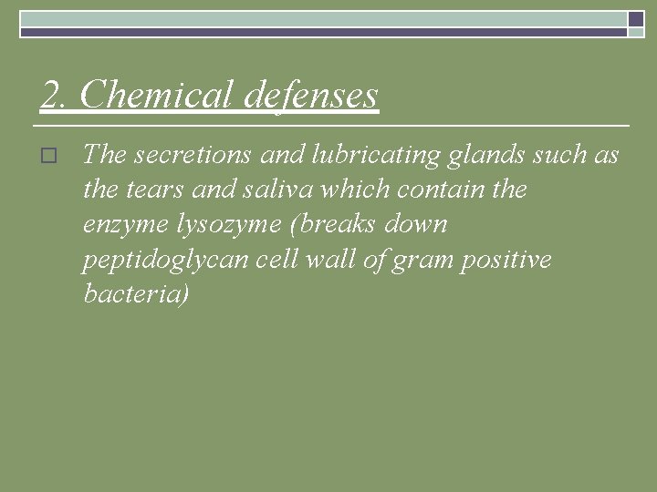 UNIT IMMUNE RESPONSE Specific and Nonspecific Body Defenses
