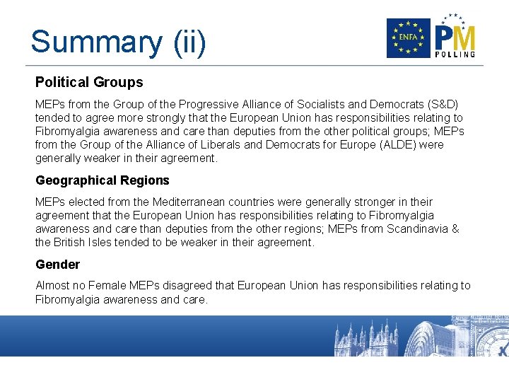 European Parliament views on the EUs responsibilities around