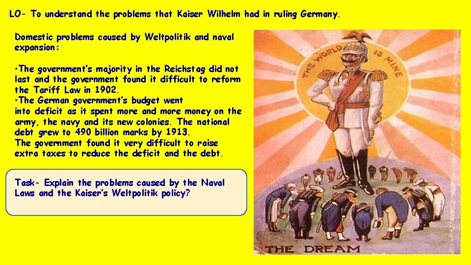 The Kaisers problems LO To understand the problems