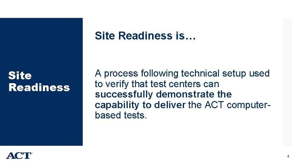 International Computer Based Testing Test Center Training Test