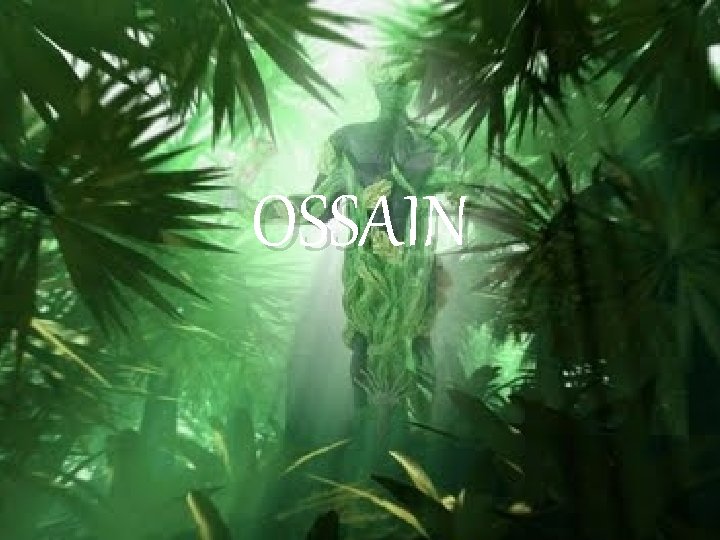 OSSAIN OSSAIN Osanyin a entidade das folhas sagradas