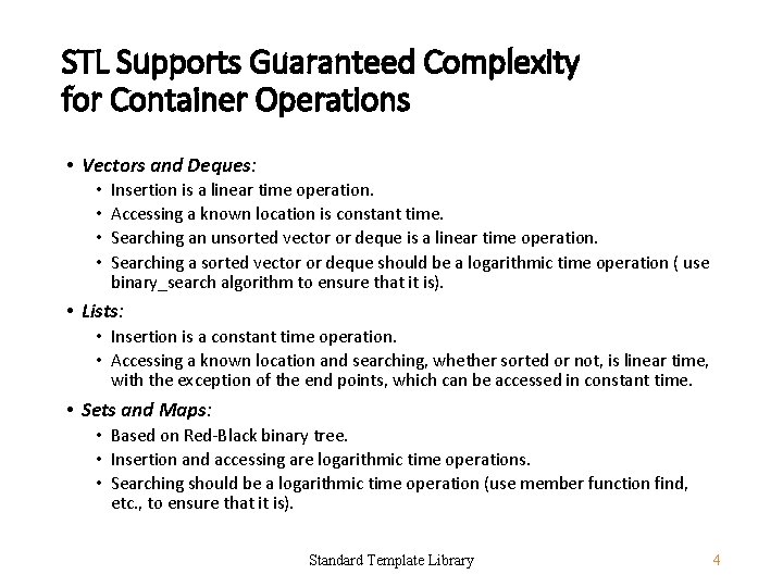 Standard Template Library Jim Fawcett Summer 2017 Standard