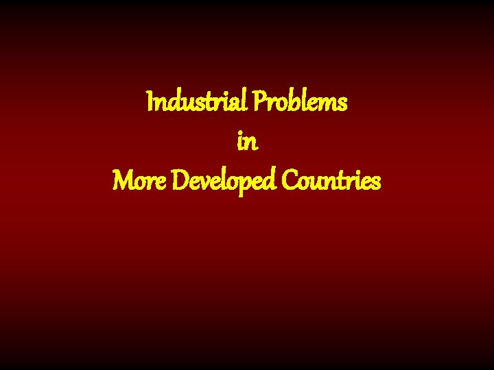 Why do Industries Face Problems 11 4 Stagnant