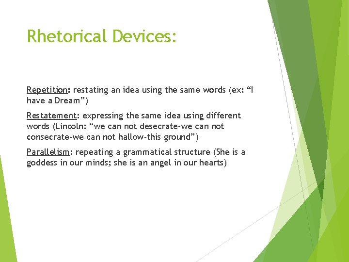 Speech is Power Persuasive Techniques and Rhetorical Devices
