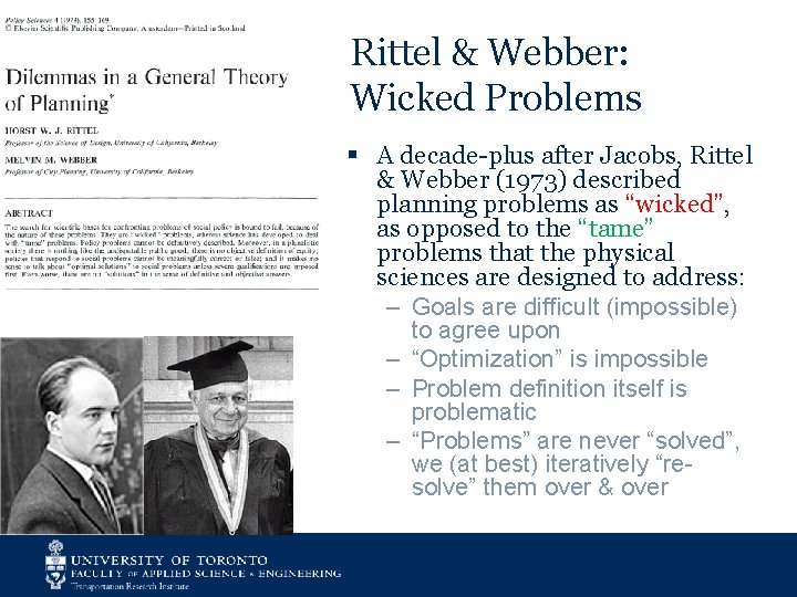 Modelling Transportation Infrastructure Investment DecisionMaking ...