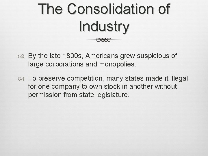 Big Business Robber Barons The great wealth many
