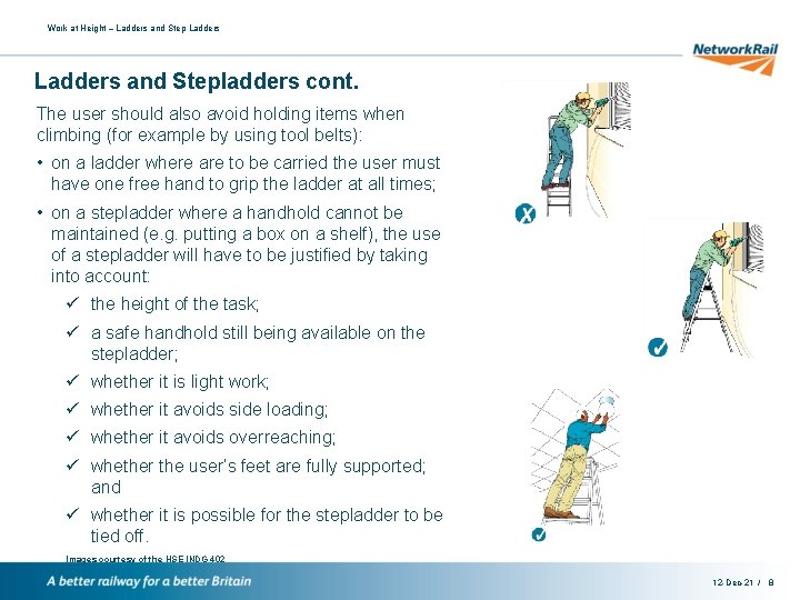 Work at Height Ladders and Step Ladders 12
