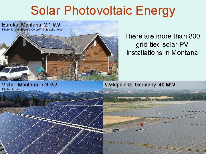 Renewable Energy Diana Maneta Montana Renewable Energy Association