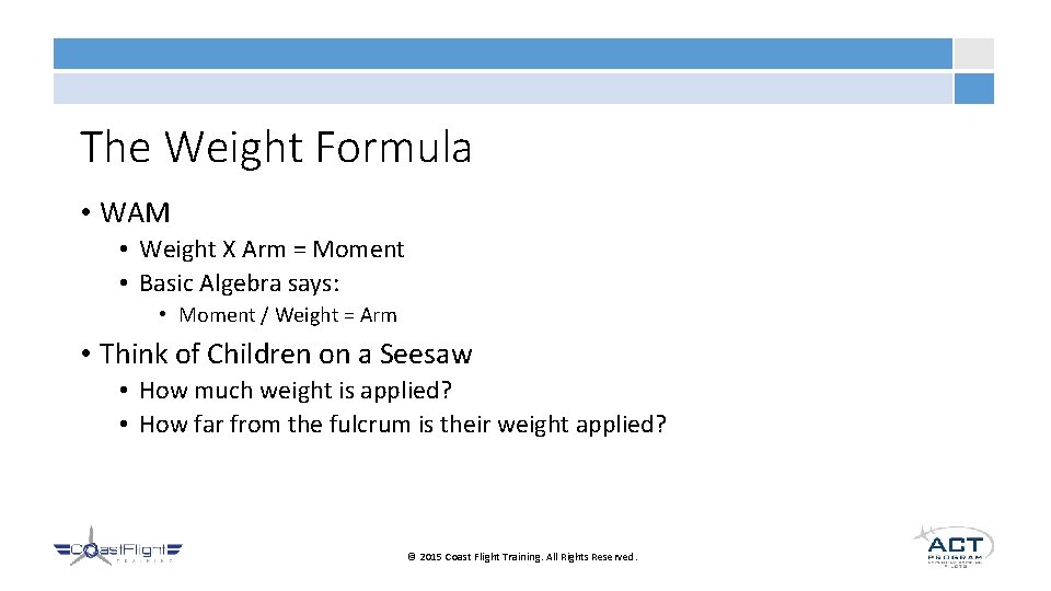 Advanced Weight Balance Why Does Weight Matter Aircraft