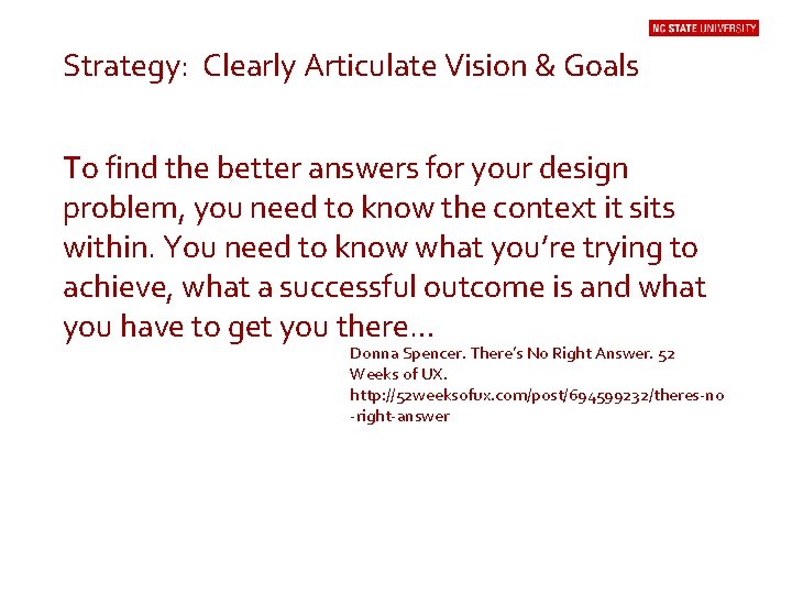 Web Redesign Strategies for Success Susan TeagueRector NCSU