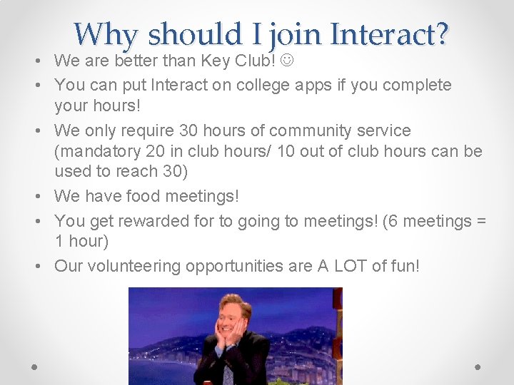 INTERACT CLUB 2014 2015 Interest Meeting What is