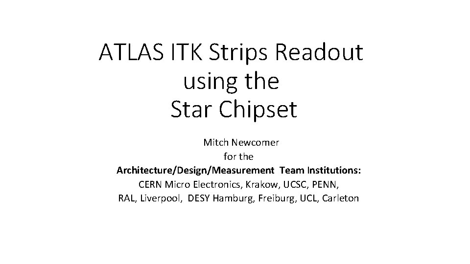 ATLAS ITK Strips Readout using the Star Chipset