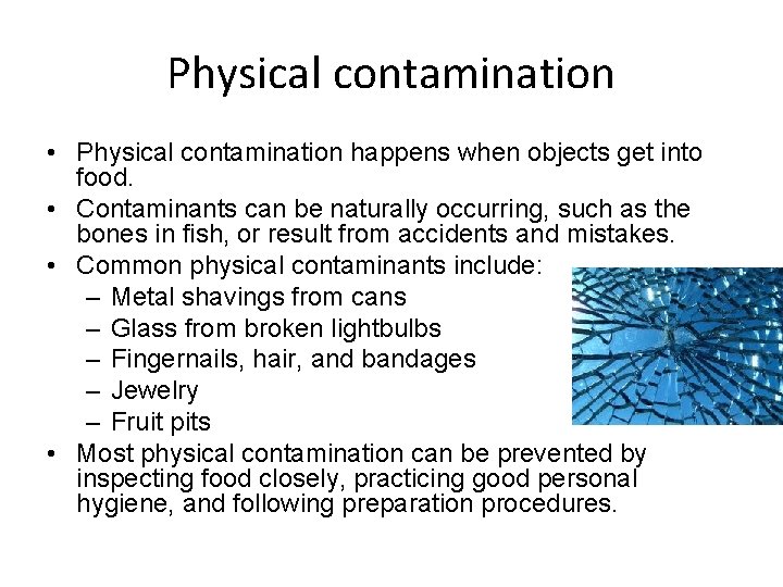 Keeping Food Safe Chapter Two Part One Introduction