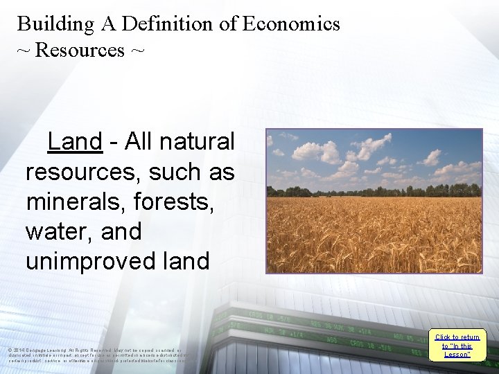 Chapter 1 What Economics is About 2014 Cengage
