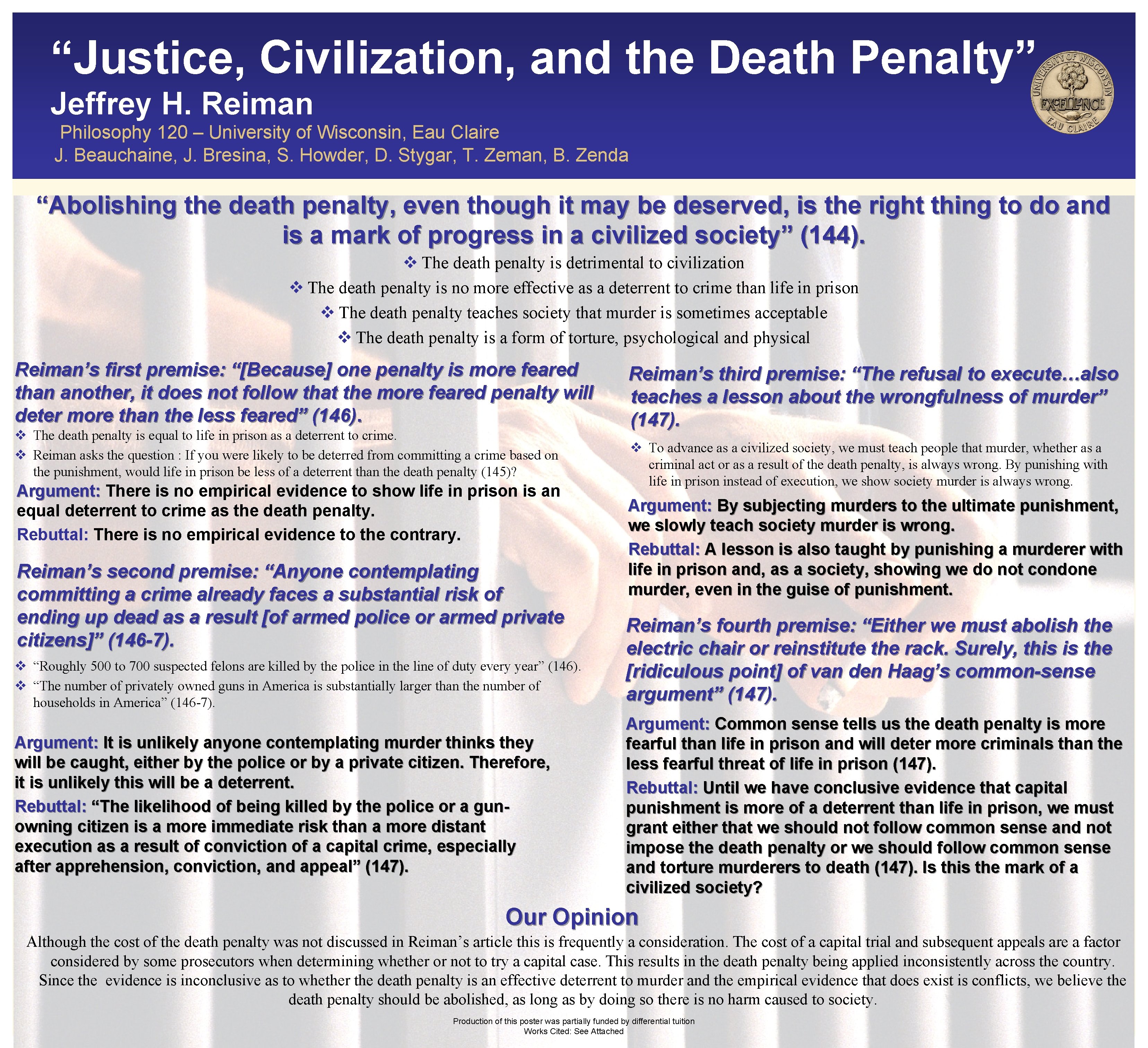 Justice Civilization and the Death Penalty Jeffrey H