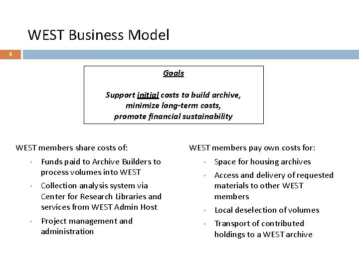 WESTERN REGIONAL STORAGE TRUST WEST BUSINESS MODEL Print