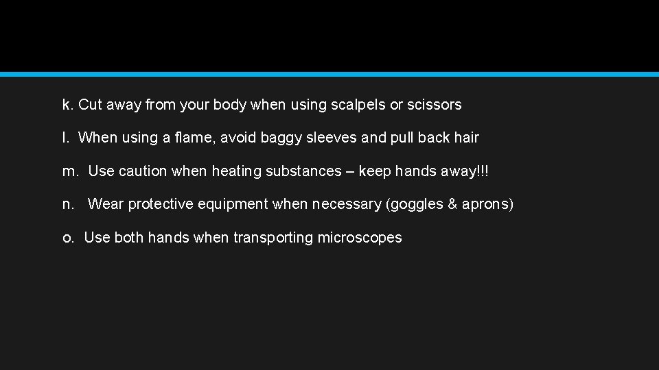 Lab Safety Rules Ms Mac Cormack Laboratory Safety