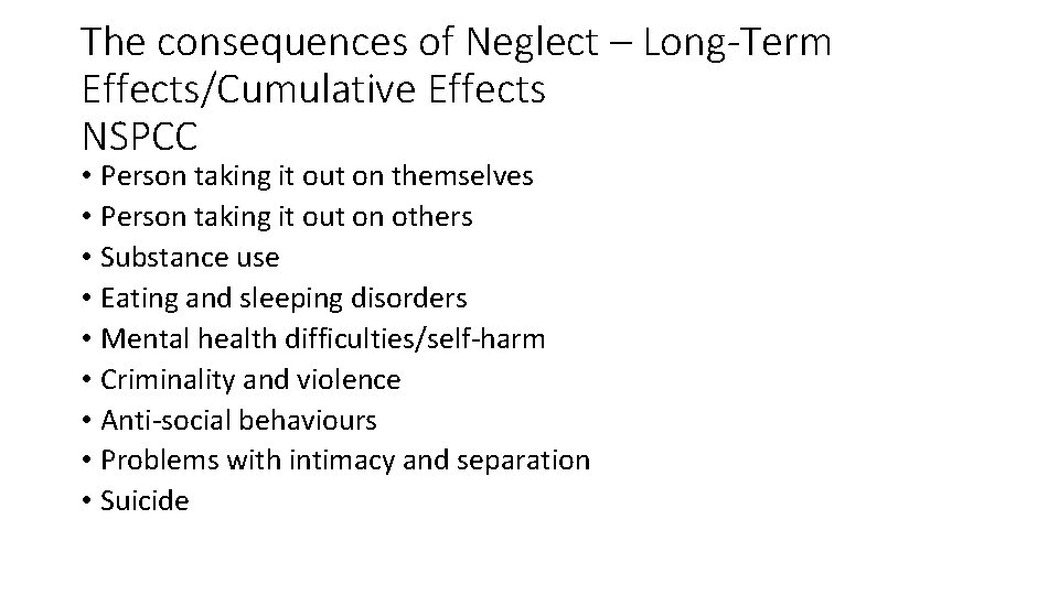 How Chronic Neglect Impacts the Developing Brain Dr