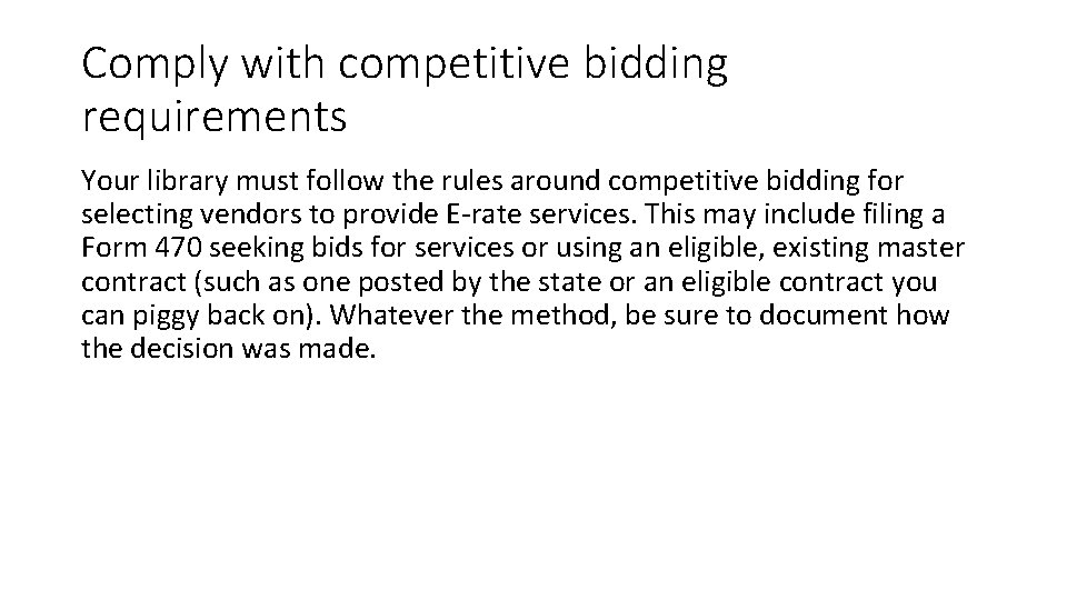 About this content This Erate training content is