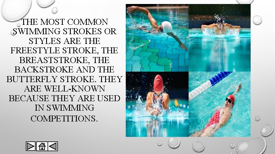 TYPES OF SWIMMING STYLES GROUP MEMBERS ZONASHA HINDS