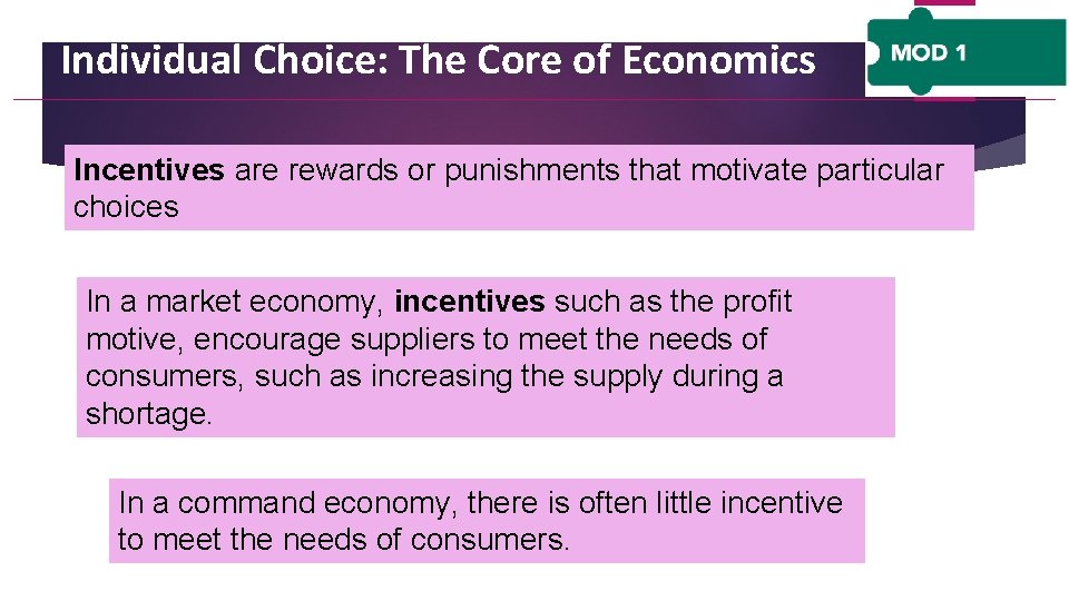 Anderson and Ray SECTION 1 BASIC ECONOMIC CONCEPTS