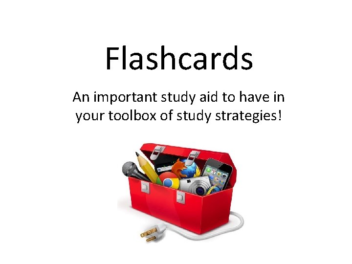 Flashcards An important study aid to have in