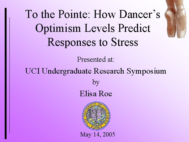 To the Pointe How Dancers Optimism Levels Predict