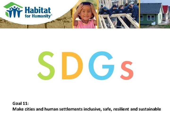 Right to the City and Sustainable Development Goals