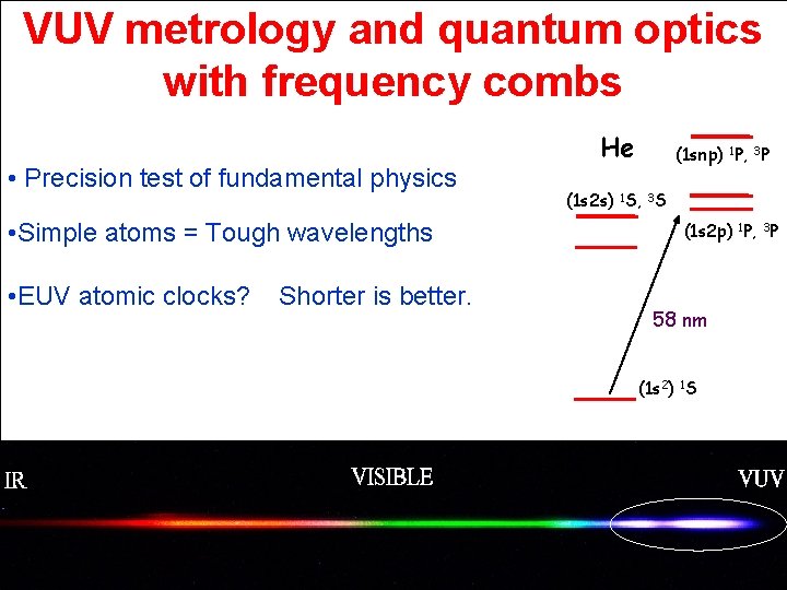 VUV Frequency combs Phasecoherent synthesis of the electromagnetic