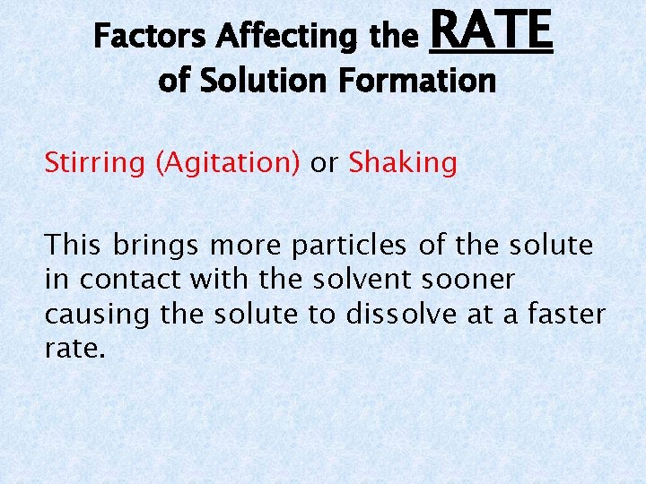 Solutions Solutions Solvation Solution Formation Solubility ...